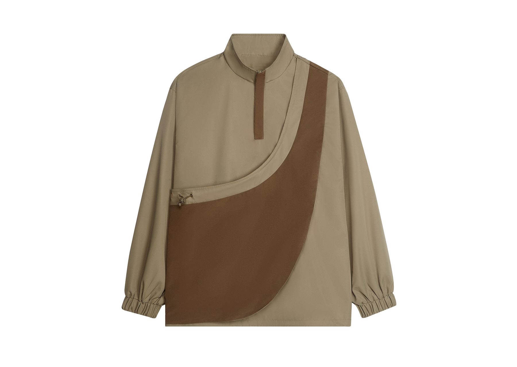 【Olive】Kangaroo Pouch Unisex Outdoor Waterproof Jacket – Riikyu