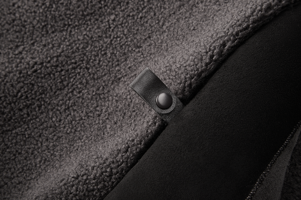 【Black/Grey】Kangaroo Pouch Unisex Fleece Sweater – Riikyu